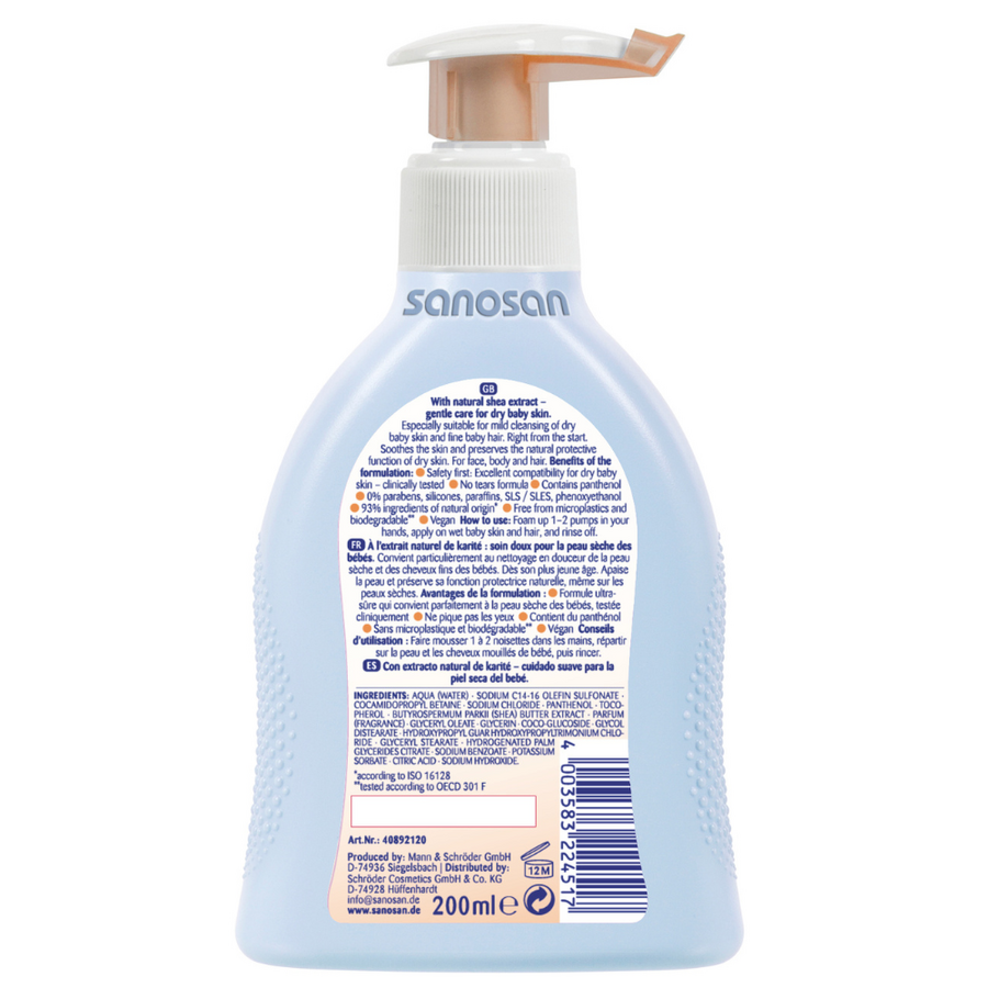 Gel nutritiv de curatare pentru par si corp, 200 ml, Sanosa : Farmacia ...
