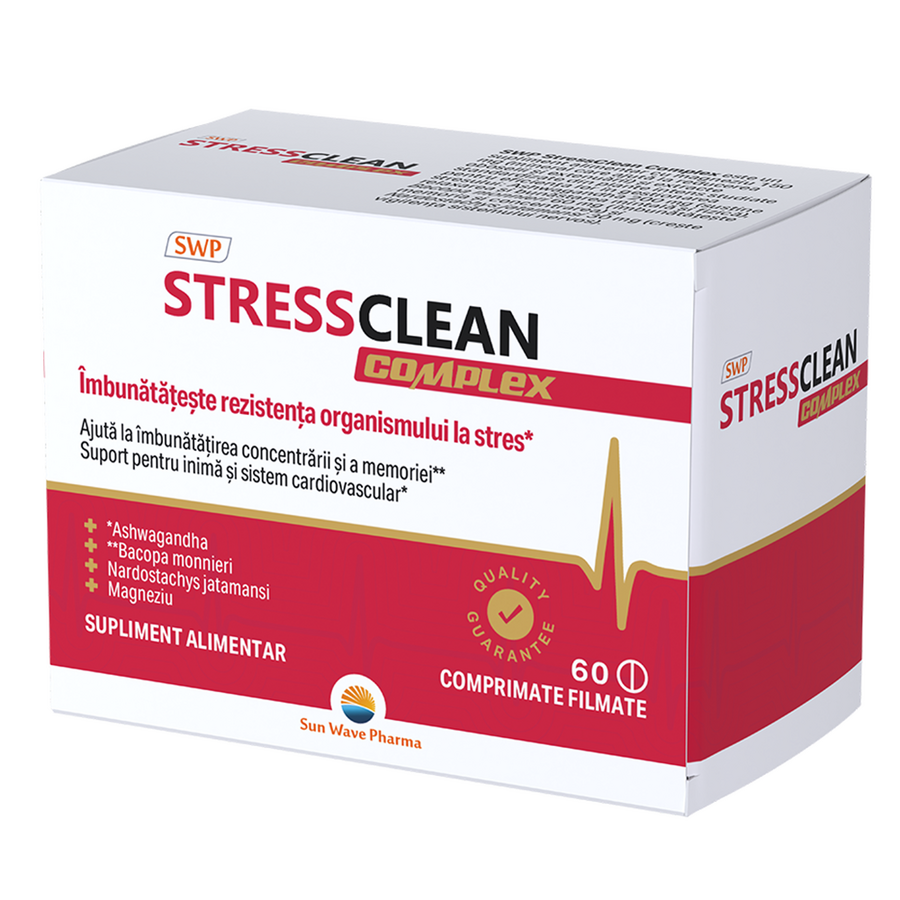 Prospect Stressclean Complex, 60 comprimate filmate, Sun Wa : Farmacia ...