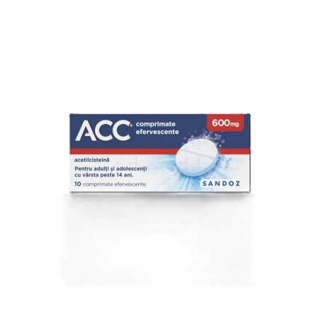 ACC, 600 mg, 10 comprimate efervescente, Sandoz : Farmacia Tei online