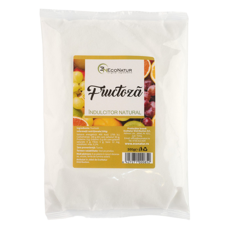 Fructoza, 500 g, EcoNatur : Farmacia Tei online