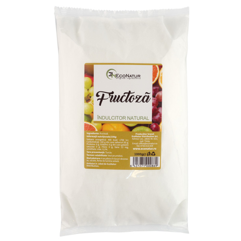 Fructoza, 1000 g, EcoNatur : Farmacia Tei online