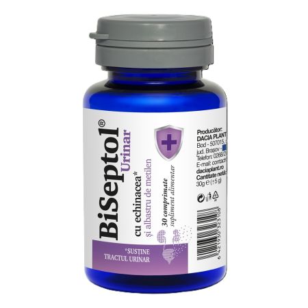 Biseptol Urinar, 30 comprimate, Dacia Plant : Farmacia Tei online