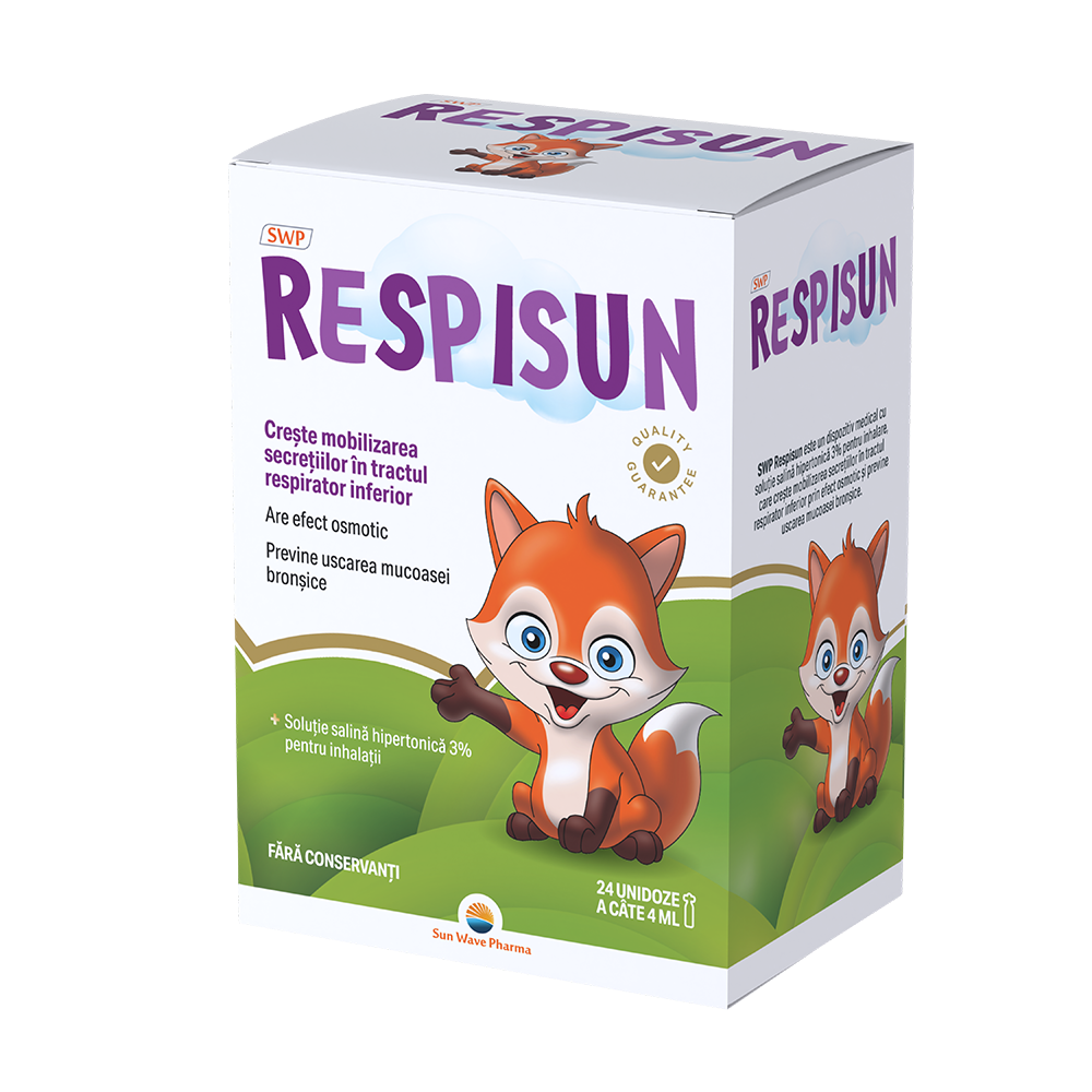 Respisun solutie salina hipertonica 3%, 24 doze, Sun Wave P : Farmacia ...