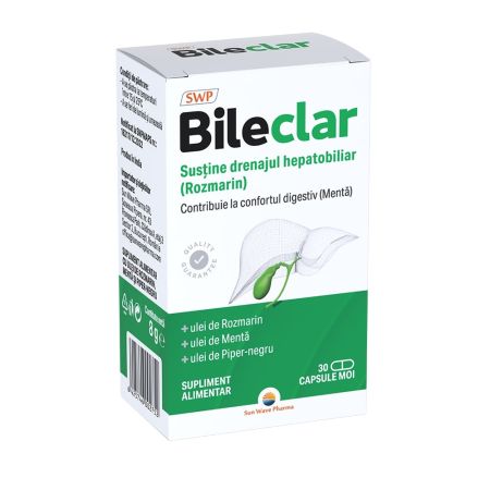 Bileclar, 30 capsule, Sun Wave Pharma : Farmacia Tei online