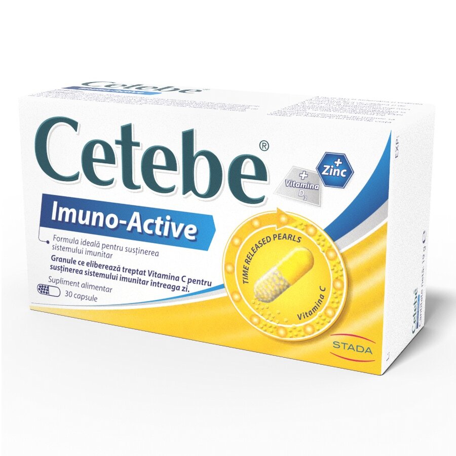 Cetebe Imuno-Active, 30 capsule, Stada : Farmacia Tei online