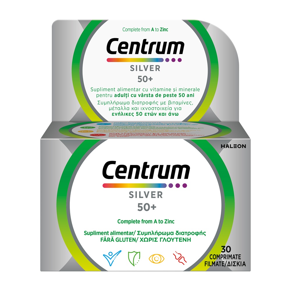 Centrum de la A la Z Silver 50+, 30 comprimate, Haleon : Farmacia Tei ...