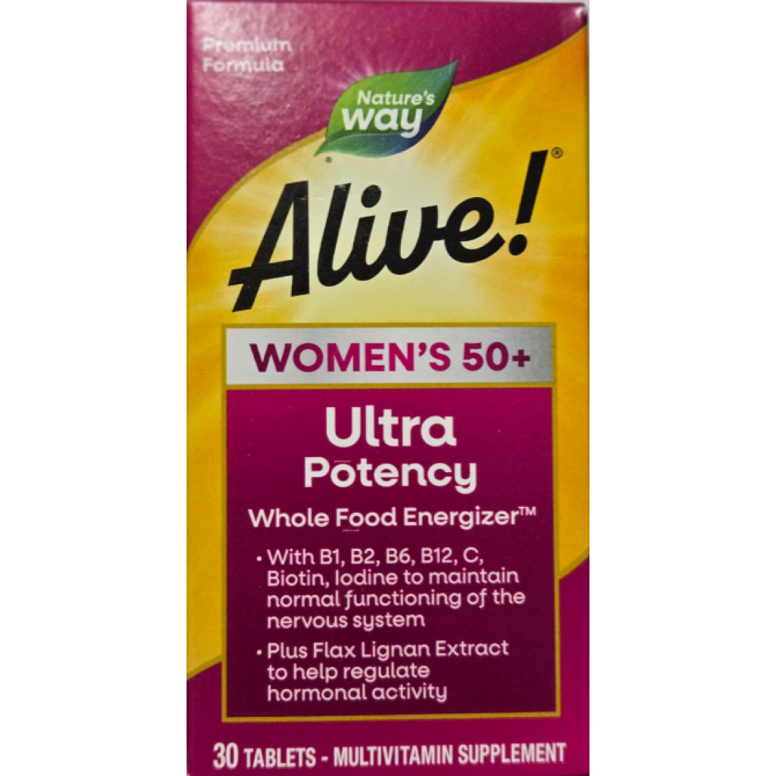 Multivitamine pentru femei Alive Women' s 50+ Ultra Potency : Farmacia ...