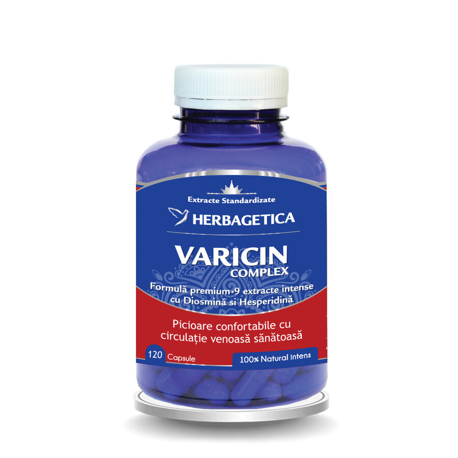 Varicin Complex, 120 capsule, Herbagetica : Farmacia Tei online