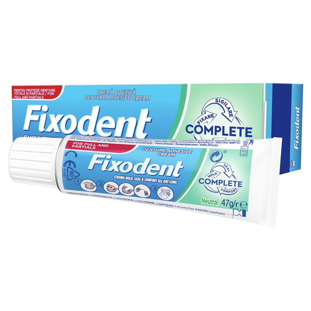 Fixodent - Gama completa creme adezive proteza : Farmacia Tei online
