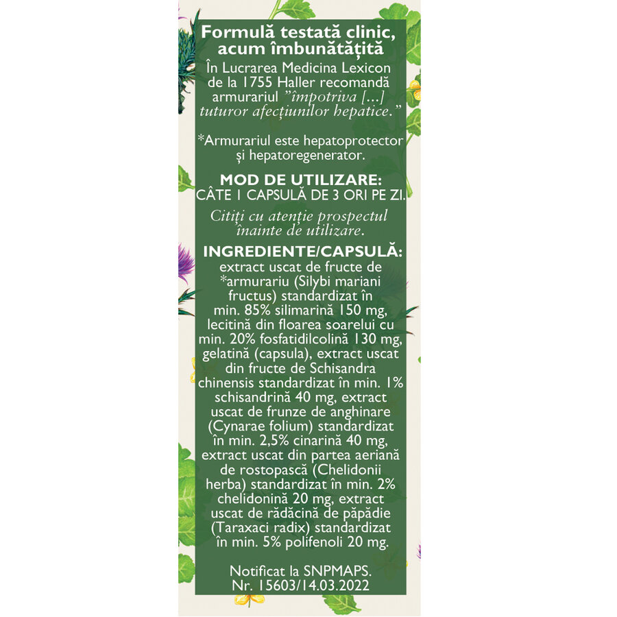Hepatofit Forte D100, 63 capsule, Fares : Farmacia Tei online