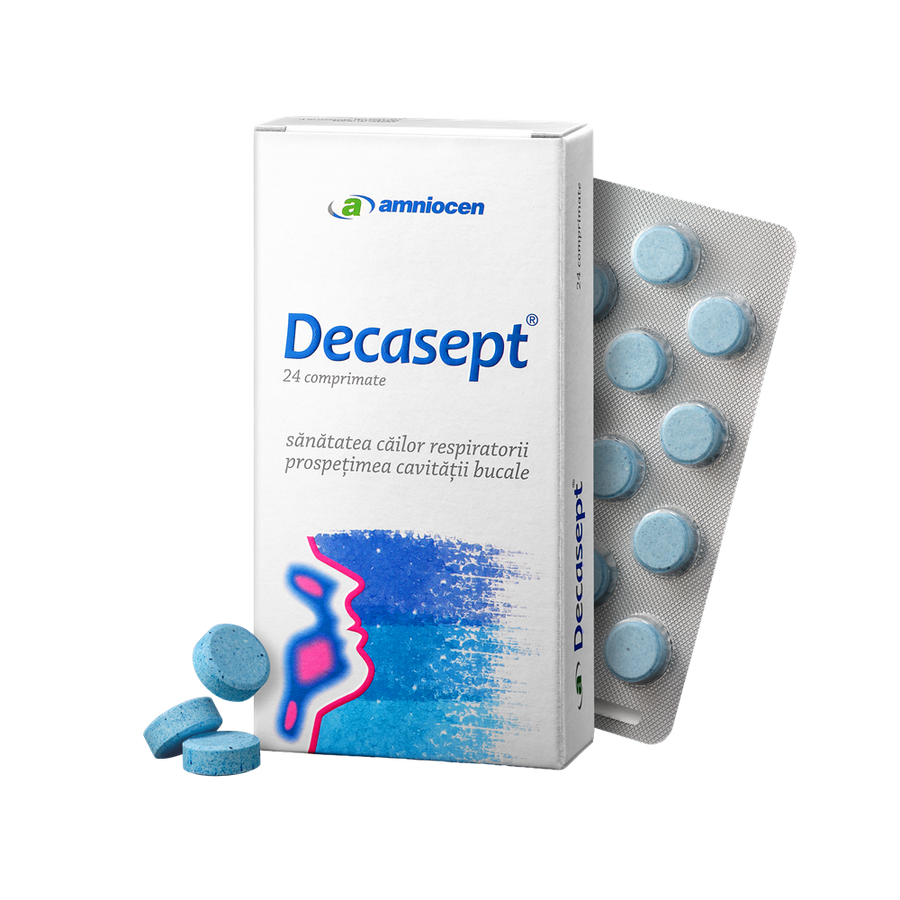 Decasept, 24 comprimate, Amniocen : Farmacia Tei online