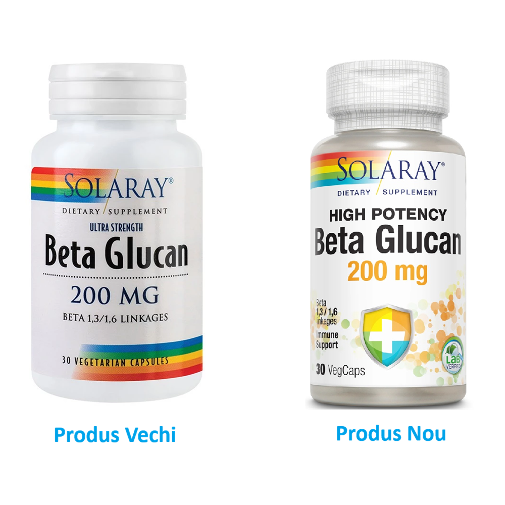 Beta Glucan, 200 mg, 30 capsule vegetale, Secom : Farmacia Tei online