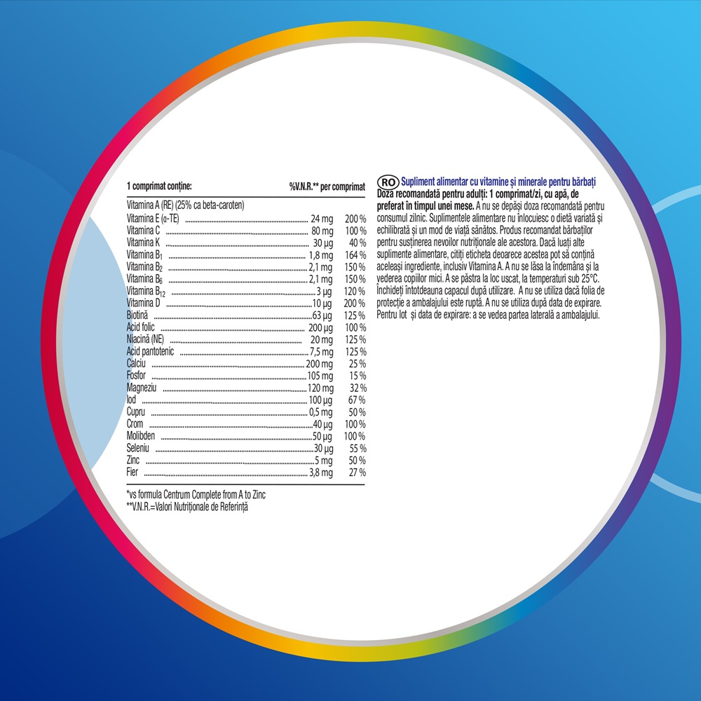 Centrum pentru barbati formula imbunatatita de la A la Z, 3 : Farmacia ...