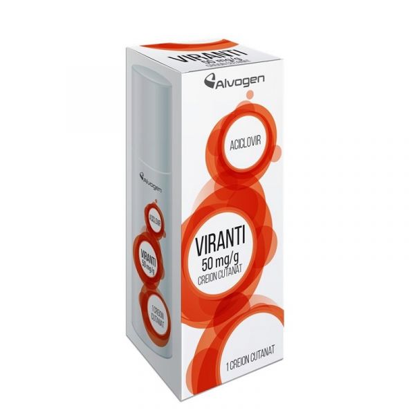 Viranti creion cutanat, 50mg/g, Alvogen : Farmacia Tei online