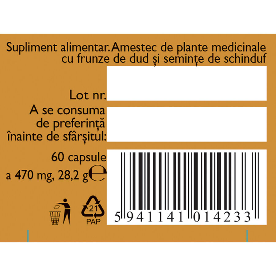 Glicostat Forte M108, 60 capsule, Fares : Farmacia Tei online