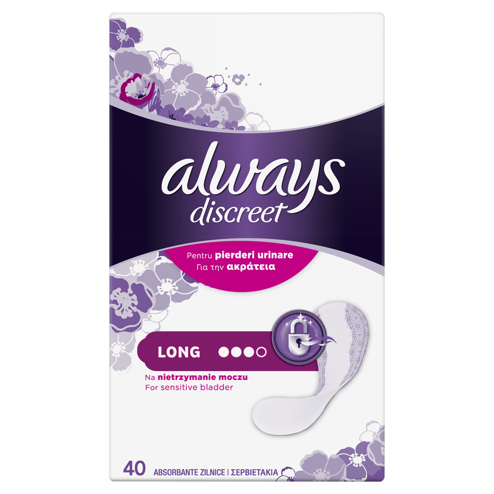 Absorbante zilnice pentru incontinenta urinara Discreet, Lo : Farmacia ...