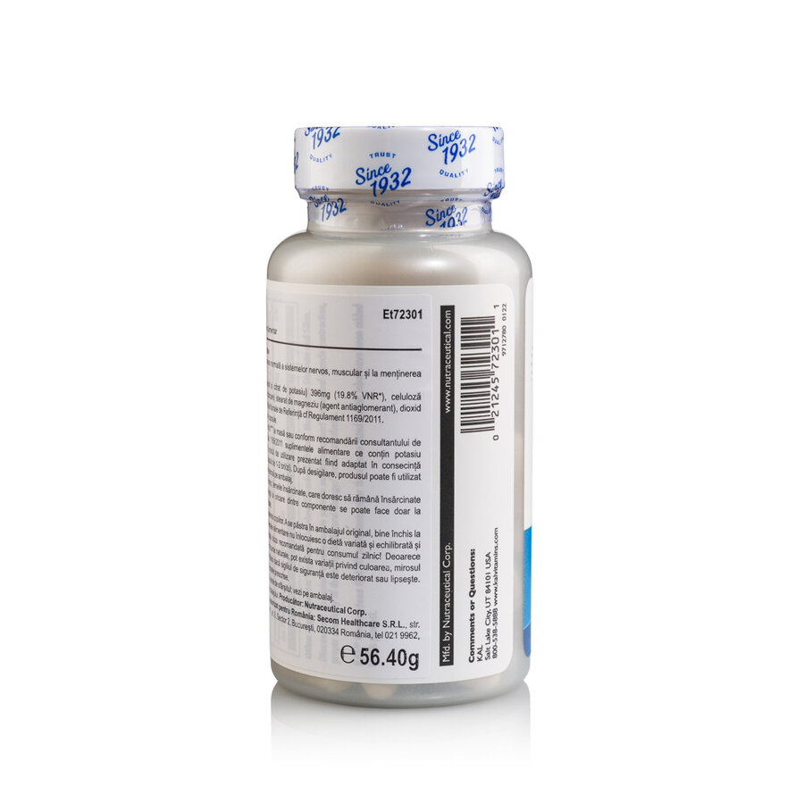 Potasiu Kal, 99 mg, 100 capsule, Secom : Farmacia Tei online