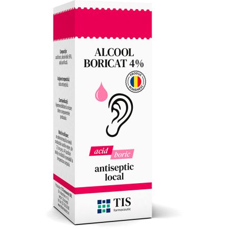 Alcool boricat 4%, 15 ml, Tis Farmaceutic : Farmacia Tei online