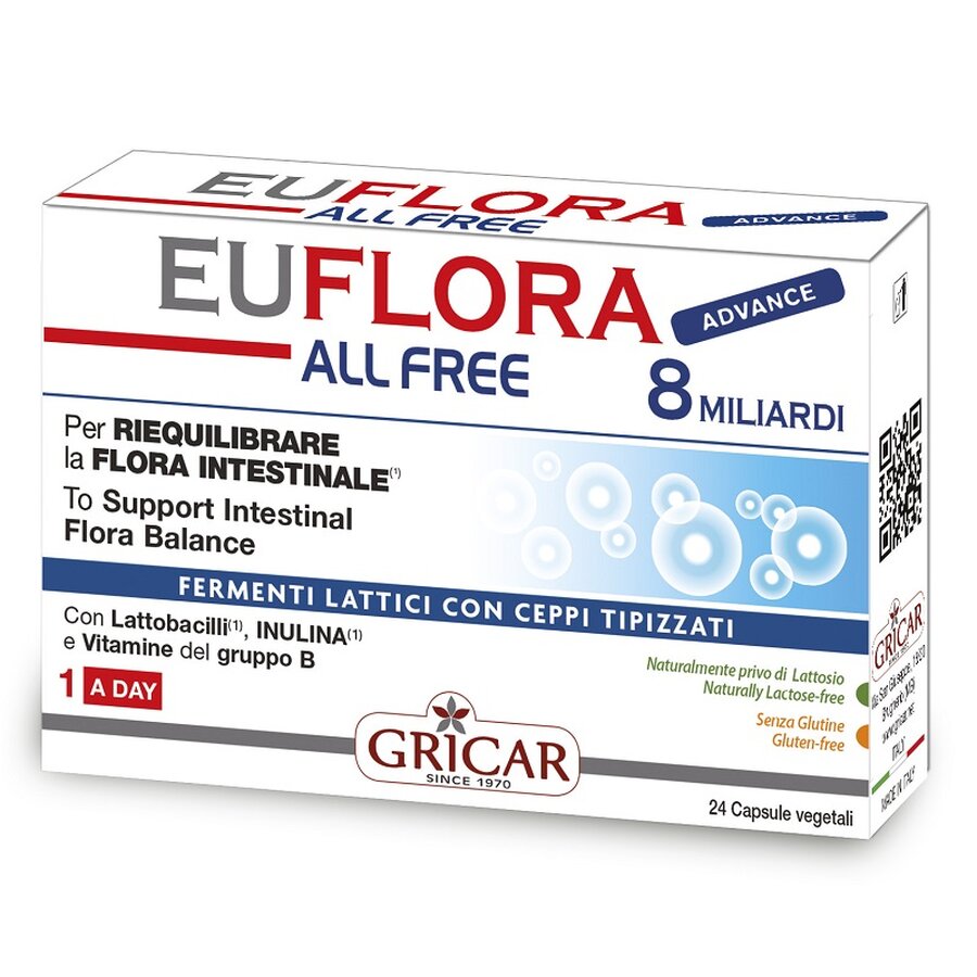 Euflora Advance All Free, 24 capsule, Gricar : Farmacia Tei online