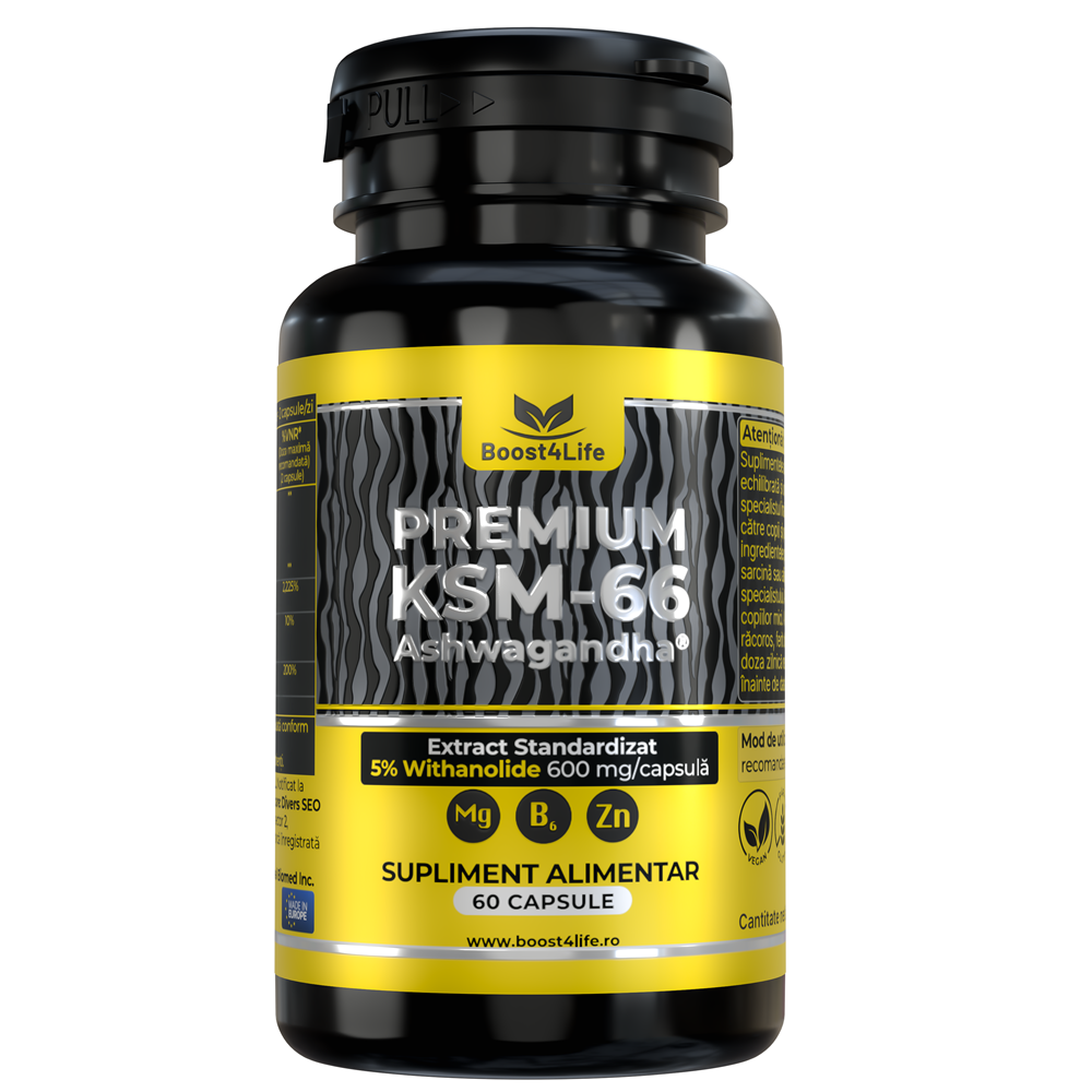 Ashwagandha KSM-66 Premium, 60 capsule vegane, Boost4Life : Farmacia ...