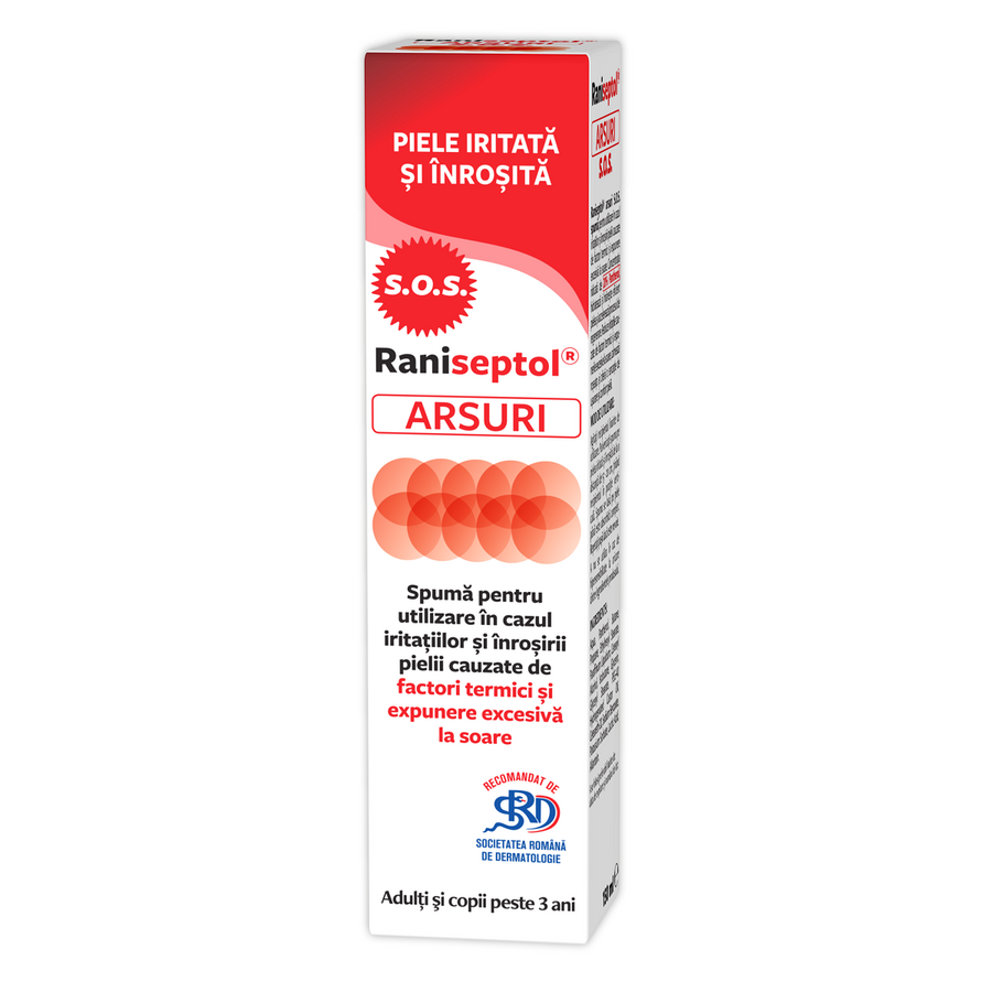 Raniseptol Arsuri spumă cu 20% panthenol, 150 ml, Zdrovit : Farmacia ...