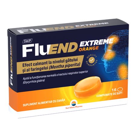 FluEnd Extreme cu aroma de portocale, 16 comprimate, Sun Wa : Farmacia ...