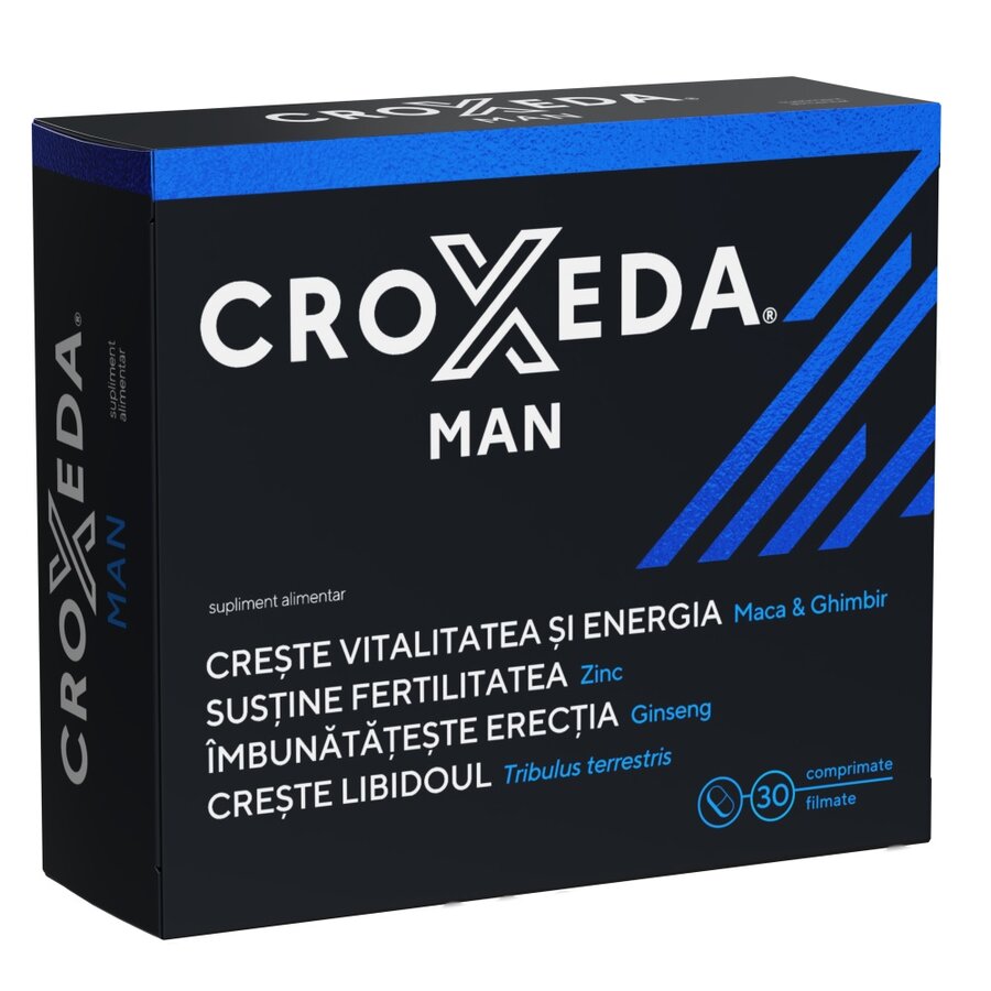 Croxeda Man, 30 comprimate filmate, Fiterman Pharma : Farmacia Tei online