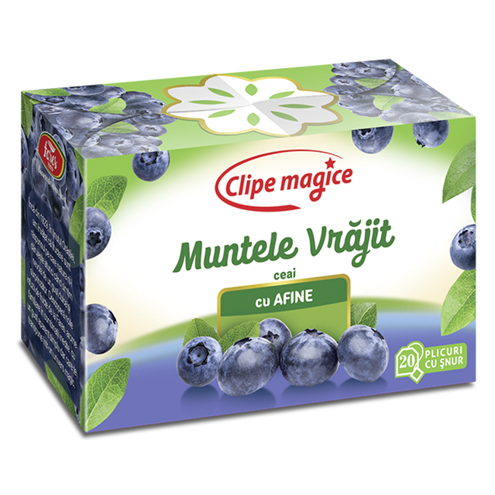 Ceai cu afine Clipe Magice, 20 plicuri, Fares : Farmacia Tei online