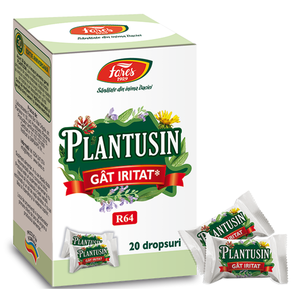 Plantusin Gat Iritat, 20 dropsuri, Fares : Farmacia Tei online