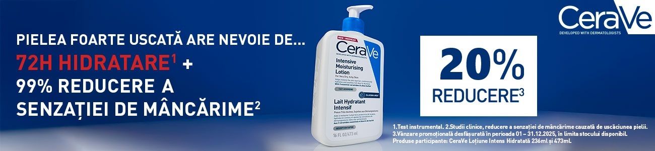 CeraVe 20% Reducere Decembrie : Farmacia Tei online