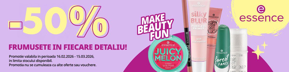 Essence 50% Reducere Februarie-Martie : Farmacia Tei online