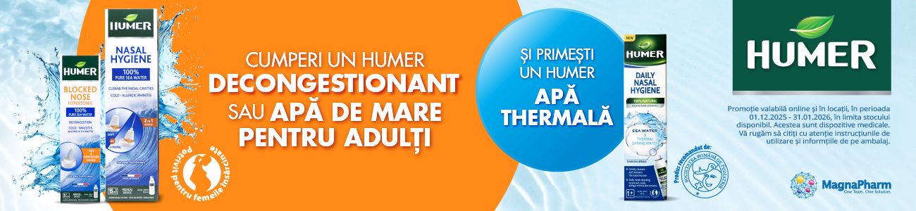 Humer Produs Bonus Decembrie-Ianuarie : Farmacia Tei online