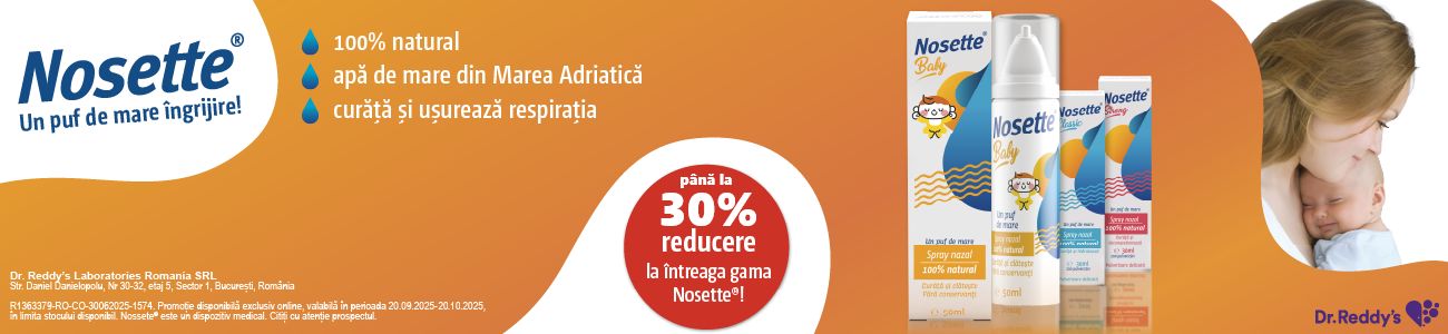 Nosette Pana la 30% Reducere Septembrie-Octombrie : Farmacia Tei online